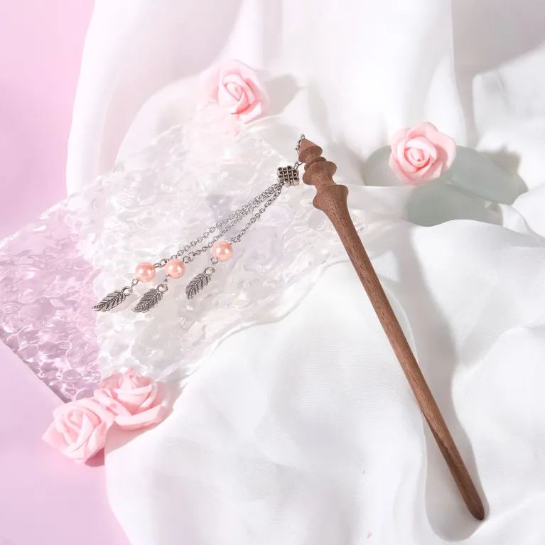Accessories :: Hair Accessories :: Pearl Dangle Wooden Hair Stick ...