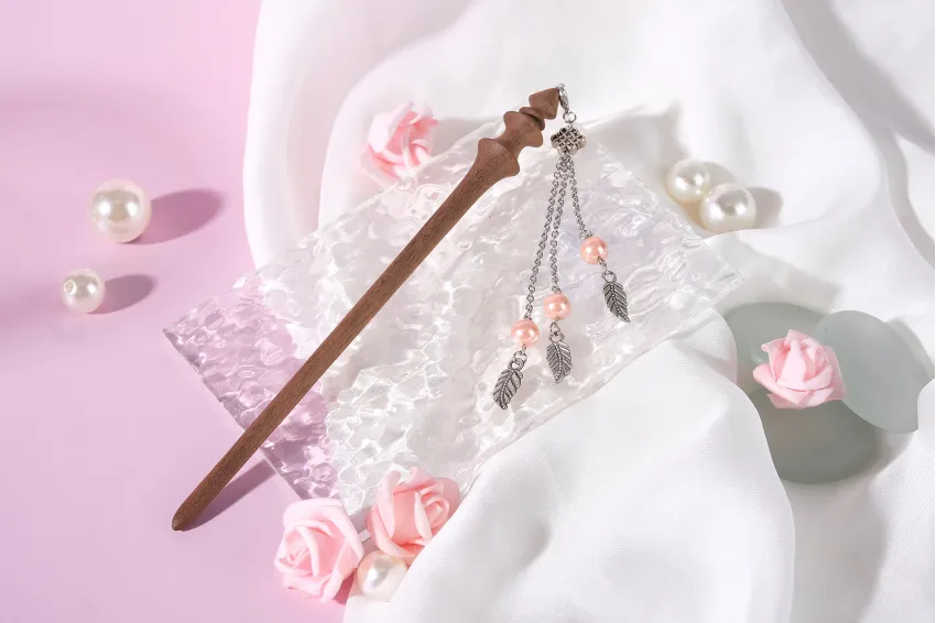 Accessories :: Hair Accessories :: Pearl Dangle Wooden Hair Stick ...