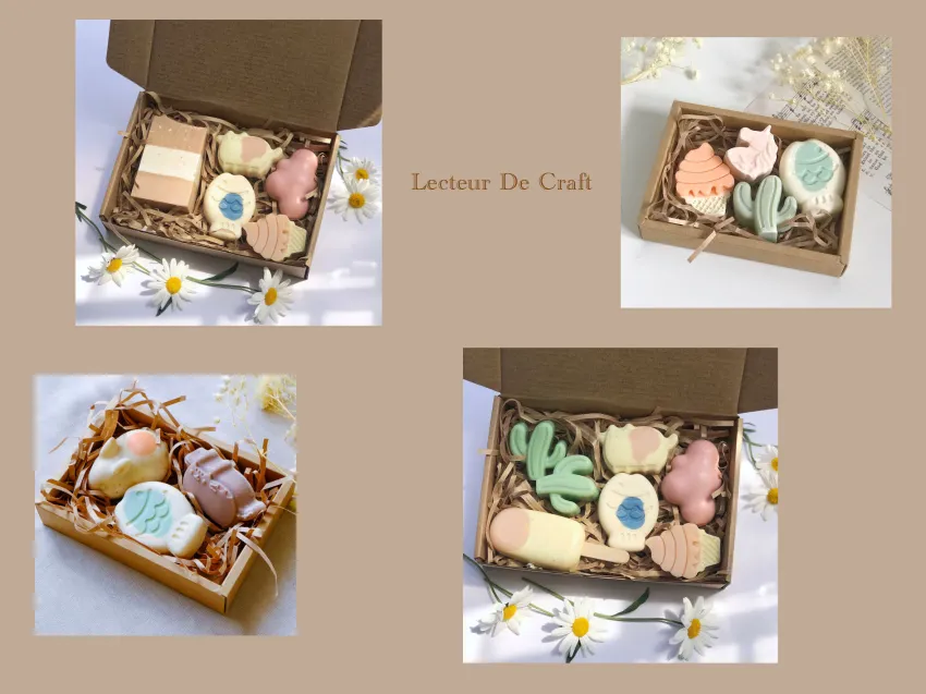 Mini Handmade Soap Gift Box - Natural & Moisturizing Soaps for Women