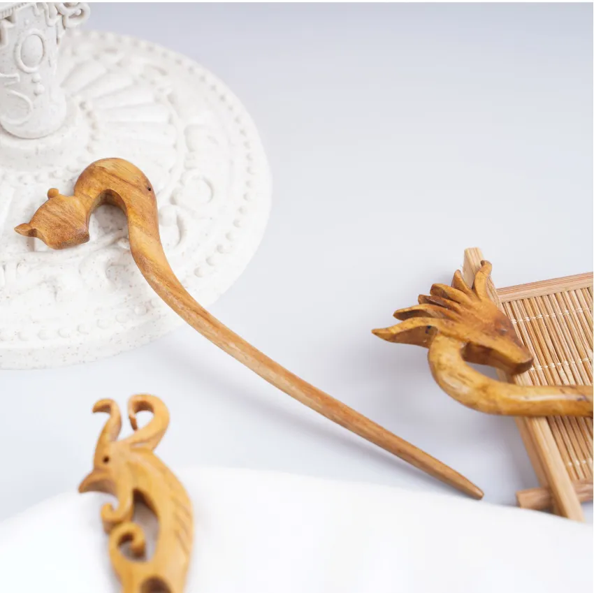 Animal-shaped Wooden Hair Pins, VietArt - CHUS